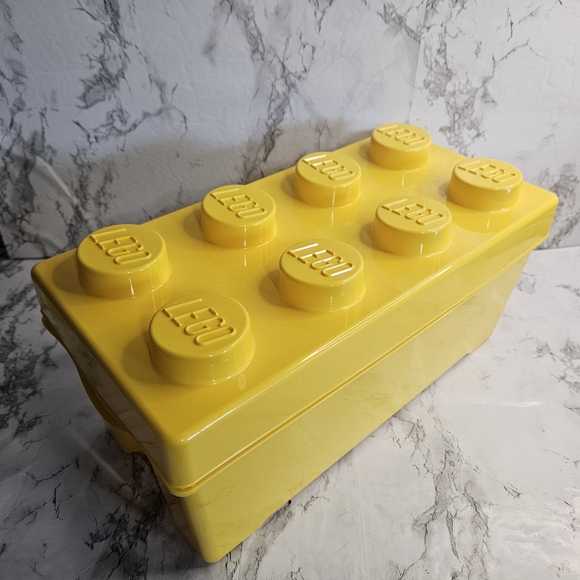 Lego | Toys | Lego Storage Container Brick Box Case Yellow 8 Stud Bin ...